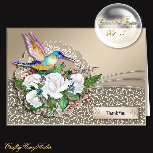 Hummingbird Bouquet Kit.3 - CUP852228_1784 | Craftsuprint