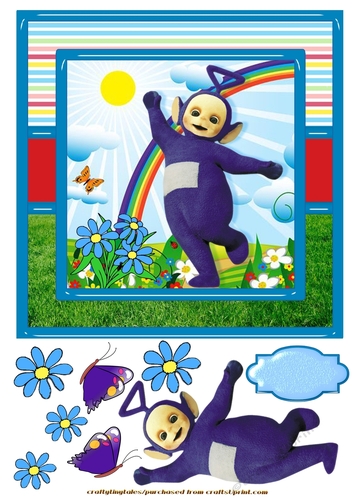Teletubbies Everyday Fun 7x7 Card Front 2 - CUP853745_1784 | Craftsuprint