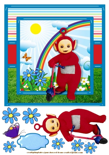 Teletubbies Everyday Fun 7x7 Card Front 3 - CUP853746_1784 | Craftsuprint