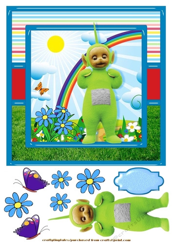 Teletubbies Everyday Fun 7x7 Card Front 4 - CUP853747_1784 | Craftsuprint