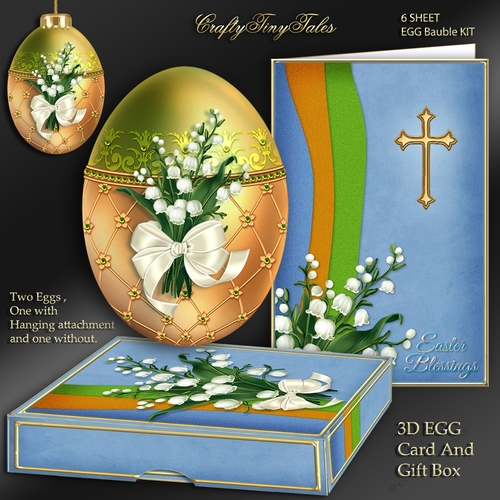 3D Easter Pyramid Egg Card And Gift Box 1 - CUP858093_1784 | Craftsuprint
