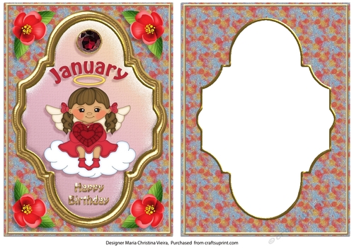 January 6x8 Card Front-1 - CUP878712_1784 | Craftsuprint