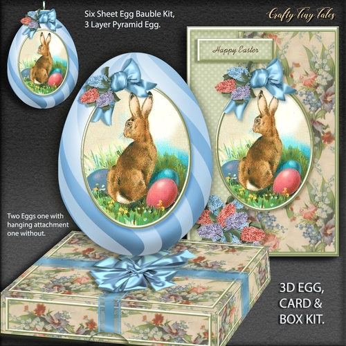 3D Easter Egg Bauble Card And Gift Box-1 - CUP938775_1784 | Craftsuprint