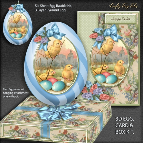 3D Easter Egg Bauble Card And Gift Box-3 - CUP938780_1784 | Craftsuprint