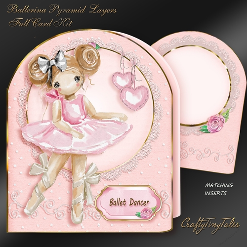 Ballerina Full-Card Mini Kit-5 - CUP951436_1784 | Craftsuprint