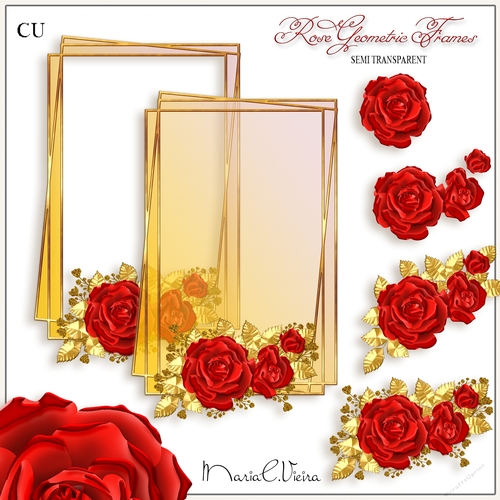 Rose Geometric Frame CU-Kit-2 - CUP977293_1784 | Craftsuprint