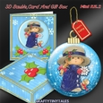 3D Bauble Card And Gift Box Kit GN.6 - CUP823186_1784 | Craftsuprint