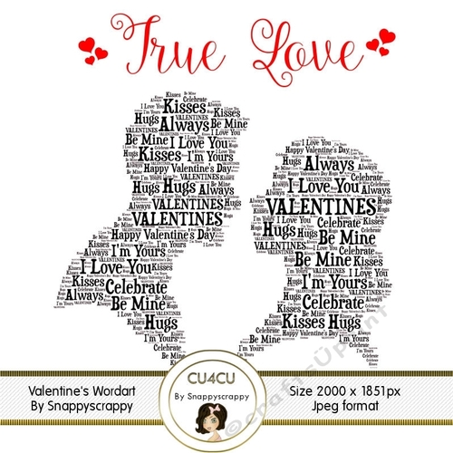 Valentines Day Wordart CU4CU - CUP852105_1294 | Craftsuprint