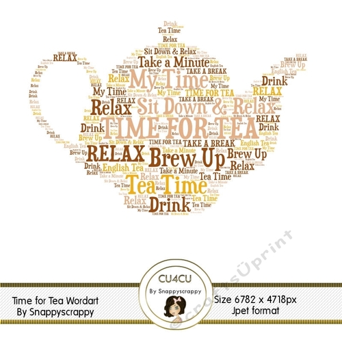 Tea Wordart CU4CU - CUP852108_1294 | Craftsuprint