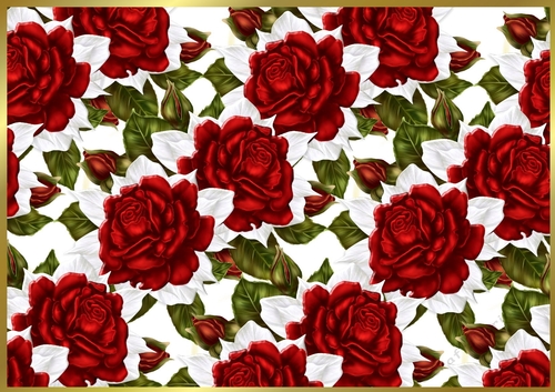 Romantic Roses Background Paper A4 nr.2 - CUP1020443_936 | Craftsuprint