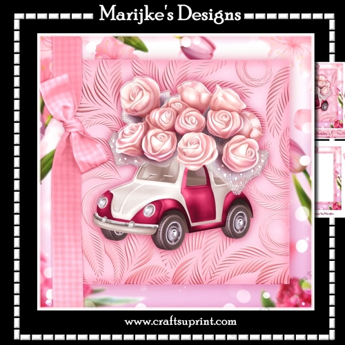 Driver License Girl In Pink Mini Kit - CUP1038405_936 | Craftsuprint