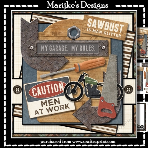 Male Card Men At Work Mini Kit - CUP1046437_936 | Craftsuprint