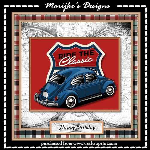 Classic VW Male Card Mini Kit - CUP1100502_936 | Craftsuprint