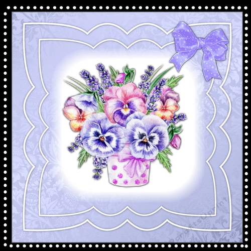 Violets Bouquet Mini Kit - CUP1138969_936 | Craftsuprint