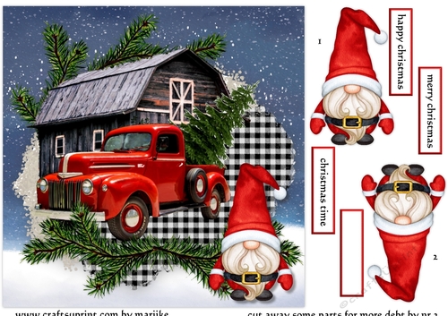 Male Card Christmas - CUP1174399_936 | Craftsuprint