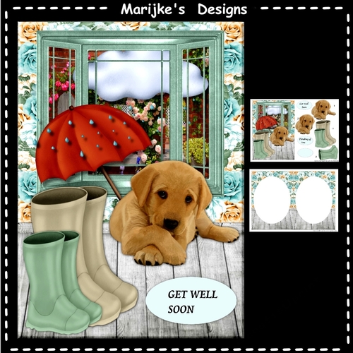 Get Well Soon Dog Mini Kit - CUP1184084_936 | Craftsuprint