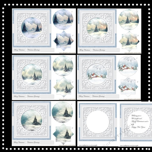 Kit Quick Cards Snowscenes & 2 Inserts - CUP1212943_936 | Craftsuprint