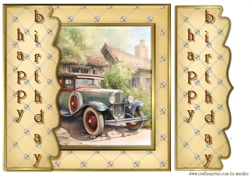 Classic Car Border 2 - CUP1233249_936 | Craftsuprint