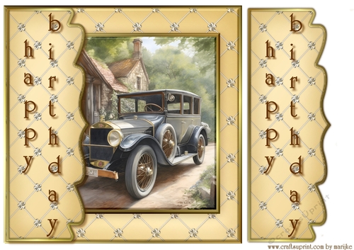 Classic Car Border 3 - CUP1233250_936 | Craftsuprint