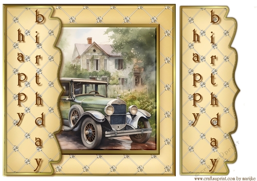 Classic Car Border 4 - CUP1233251_936 | Craftsuprint
