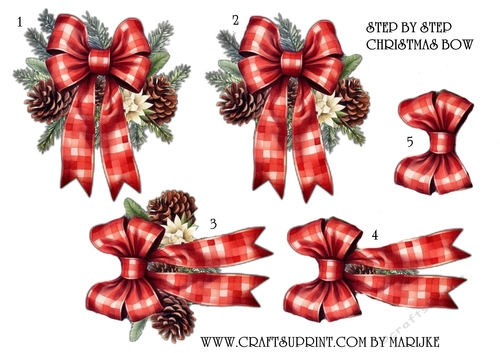 Step by Step Christmas Bow 7 - CUP1246033_936 | Craftsuprint