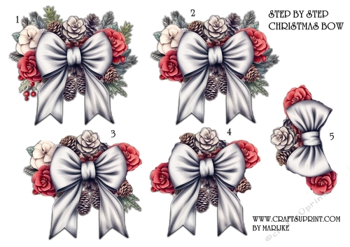 Step by Step Christmas Bow 9 - CUP1246036_936 | Craftsuprint