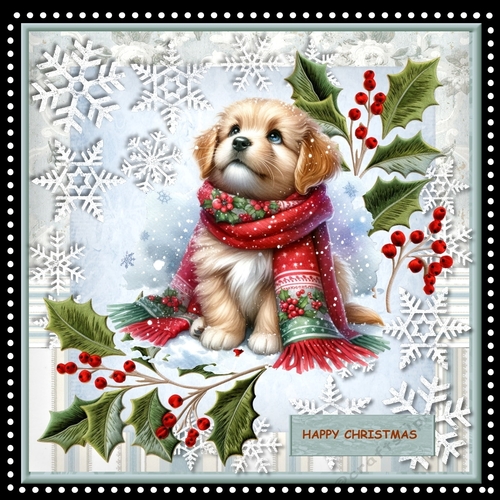 Puppy in the Snow Christmas Mini Kit - CUP1264657_936 | Craftsuprint