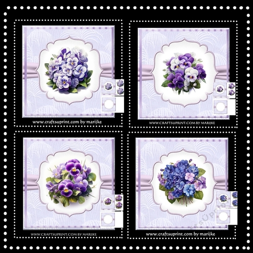 Bumperkit Violets - CUP1267594_936 | Craftsuprint