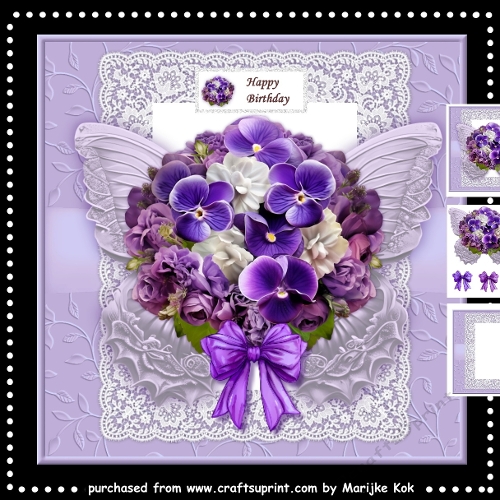 Pretty Violets Mini Kit - CUP1357510_936 | Craftsuprint