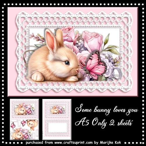 Some Bunny Loves You Mini Kit - CUP1359619_936 | Craftsuprint