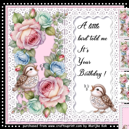A little bird told me.... Mini Kit - CUP1384236_936 | Craftsuprint