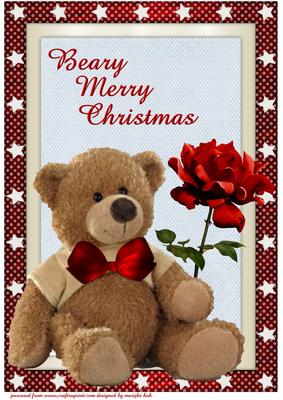 Beary Merry Christmas - CUP234814_936 | Craftsuprint