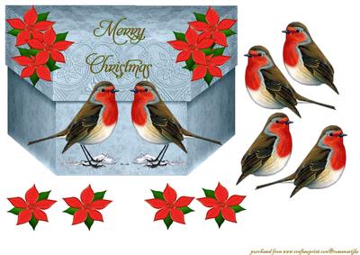 Boxcard Robin Christmas - CUP308260_936 | Craftsuprint