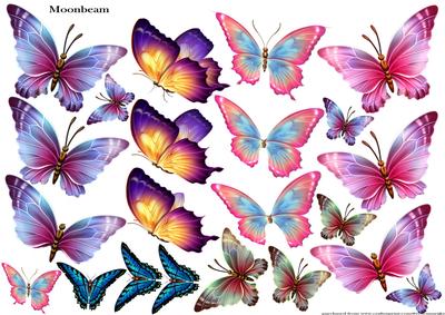 3 D Decoupage Butterflies - CUP317494_936 | Craftsuprint