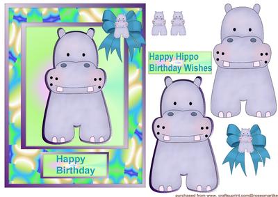 Happy Hippo Birthday Wishes! - CUP335686_936 | Craftsuprint