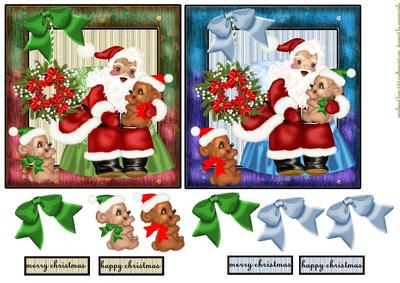 Two Toppers Christmas Santa - CUP354478_936 | Craftsuprint