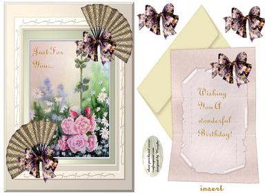 Card & Insert Floral Beauty - CUP356213_936 | Craftsuprint