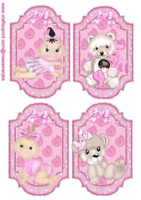 Cute Toppers Baby Girl - CUP360115_936 | Craftsuprint