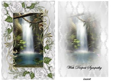 Sympathy Waterfall & Insert - CUP411637_936 | Craftsuprint