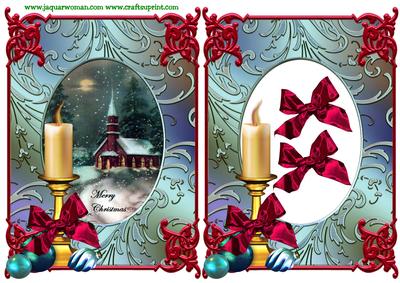 Christmas Frame Vintage Church - CUP451963_936 | Craftsuprint