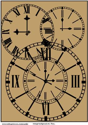 A4 Background Clocks - CUP453444_936 | Craftsuprint