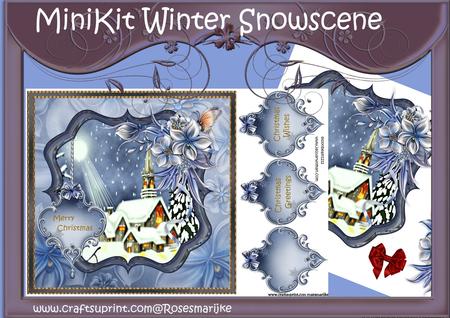 Mini Kit Winter Snowscene - CUP482407_936 | Craftsuprint