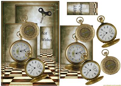 Male Card Vintage Pocket Watches - CUP511337_936 | Craftsuprint