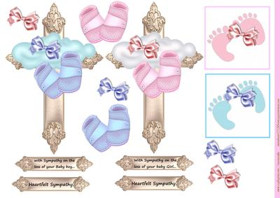 Sympathy Cross Baby Boy & Baby Girl - CUP518210_936 | Craftsuprint