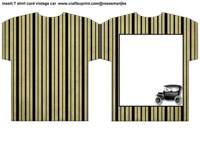 Insert T Shirt Male Card Vintage Car - CUP555089_936 | Craftsuprint