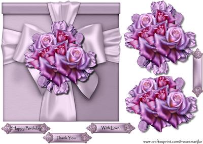 Special Gift Purple Roses - CUP580949_936 | Craftsuprint