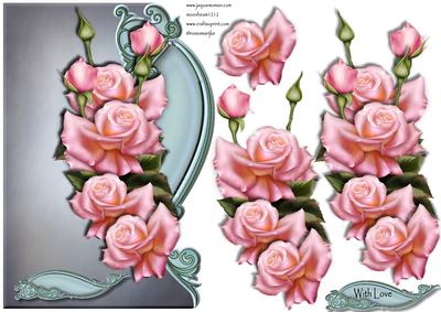 Elegant Roses Over the Edge - CUP585259_936 | Craftsuprint