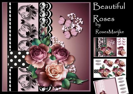 Mini Kit Beautiful Roses - CUP610691_936 | Craftsuprint