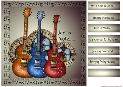 Male Card Music - CUP611791_936 | Craftsuprint