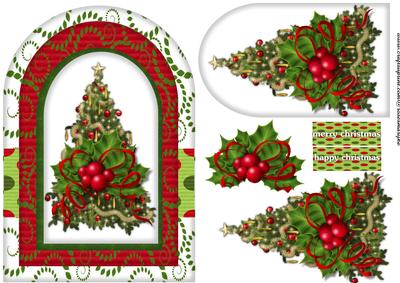 Arch Card Christmas Tree - CUP625324_936 | Craftsuprint